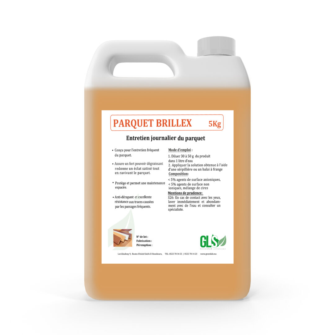 NETTOYANT DU PARQUET - PARQUET BRILLEX 5KG - Greenlab Solutions